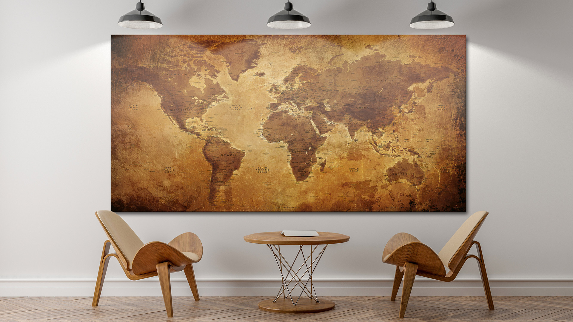 Ancient World Map - Ancient Map - Purchase - Gift | Original Map