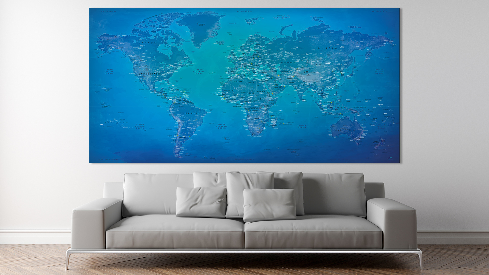 A Large Format World Map for XXL decoration | Original Map