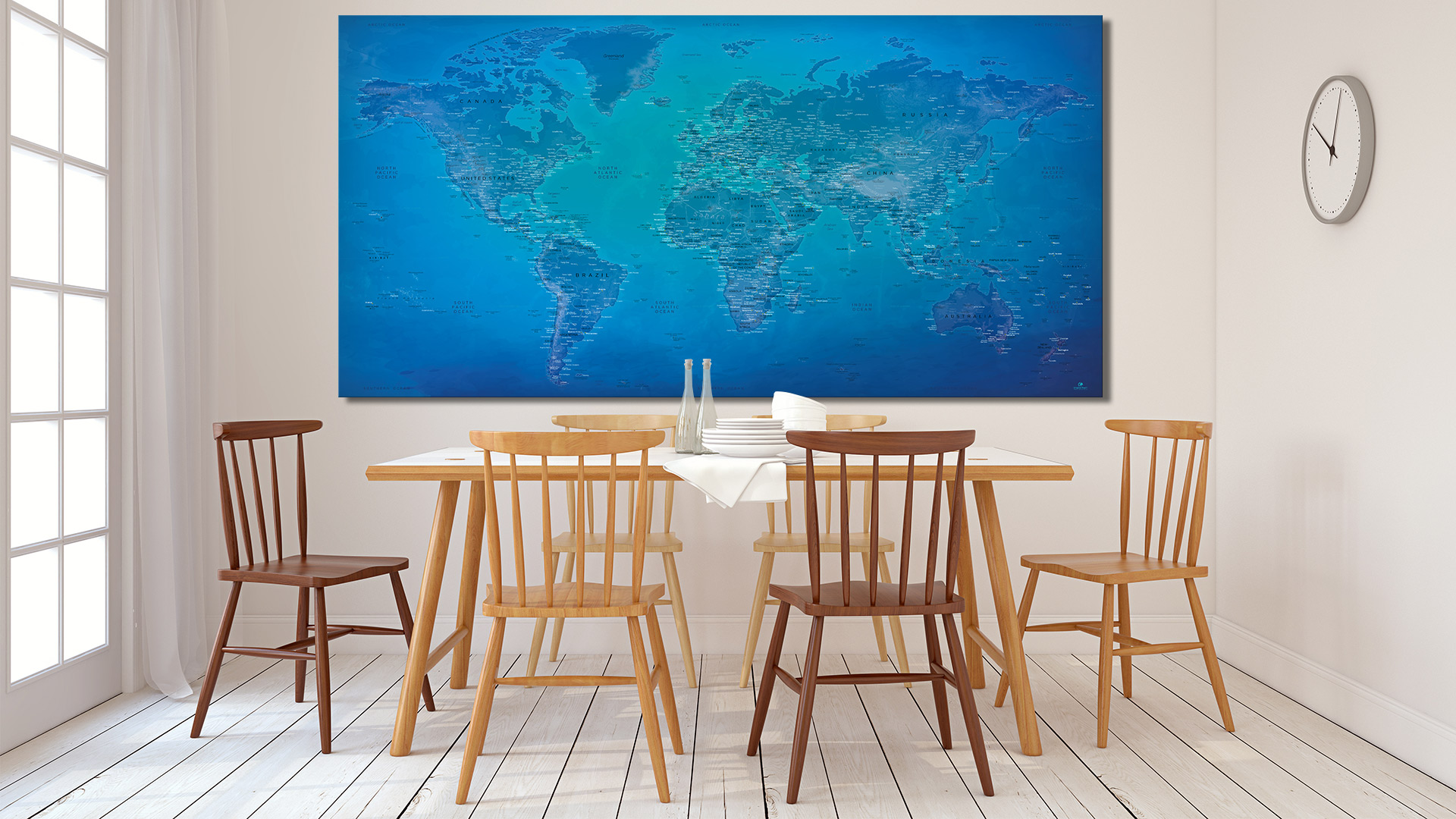 A Large Format World Map for XXL decoration | Original Map