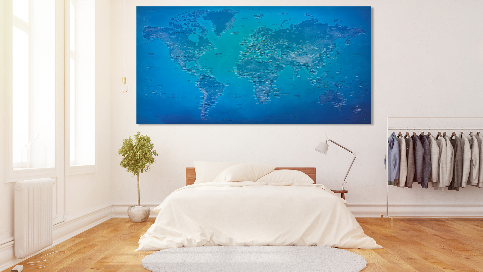 A Large Format World Map for XXL decoration | Original Map