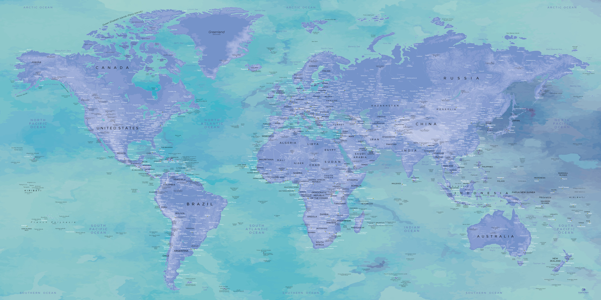Original Planisphere - More than 25 templates - Original Map