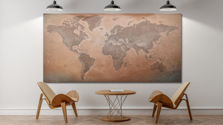 Purchase of a Beautiful World Map as a board | Original Map