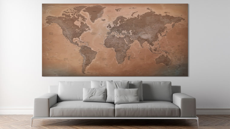 Purchase of a Beautiful World Map as a board | Original Map