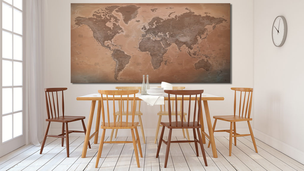 Purchase of a Beautiful World Map as a board | Original Map