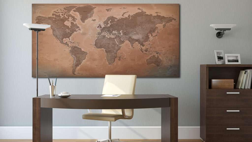 Purchase of a Beautiful World Map as a board | Original Map