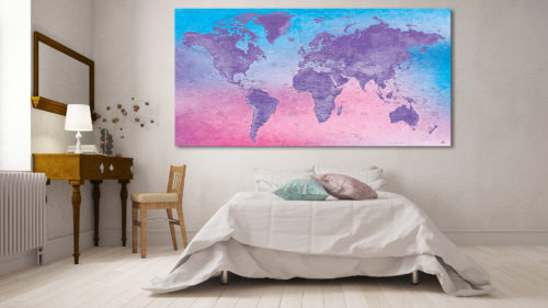 Large Format Decorative World Maps for all tastes