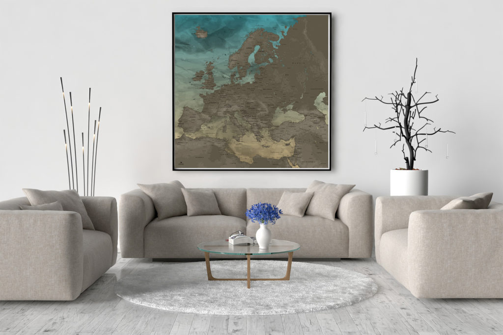 → More than 10 templates of Decorative Europe Map | Original Map