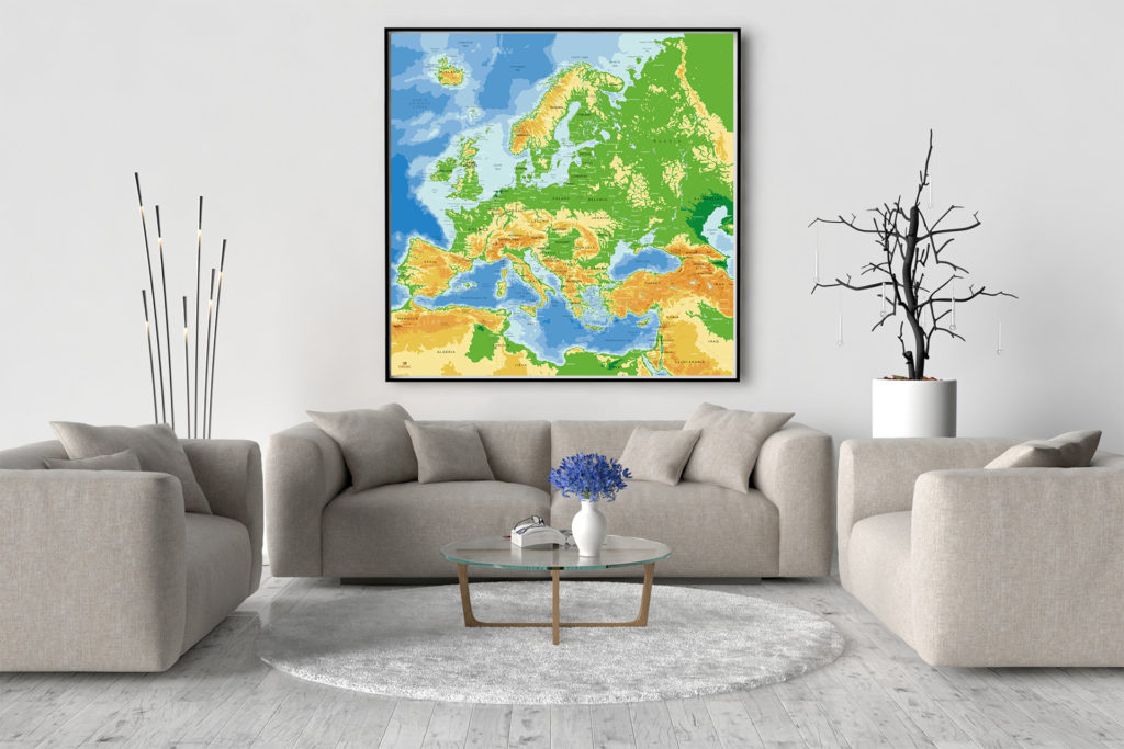 → More than 10 templates of Decorative Europe Map | Original Map