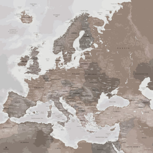 → More than 10 templates of Decorative Europe Map | Original Map