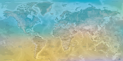 Relief World Map - Relief Map Chart - World map | Original Map