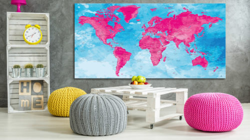 World Map Poster (more than 30 templates) | Original Map