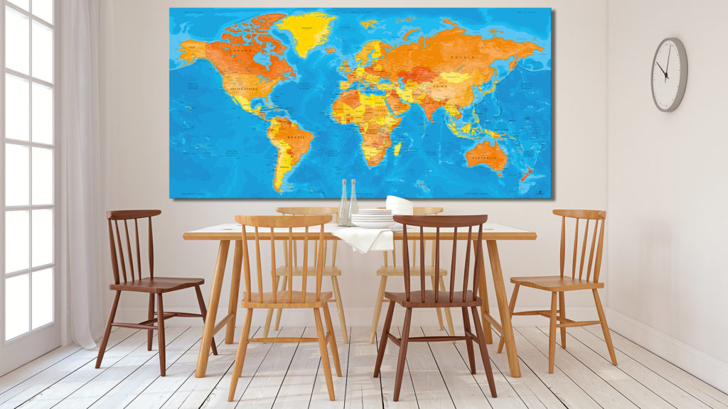 Worldmap board - Worldmap - World map | Original Map