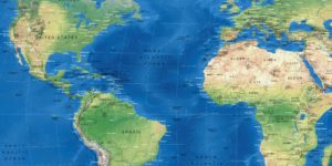 World map Winkel-Tripel projection - Winkel-Tripel world map