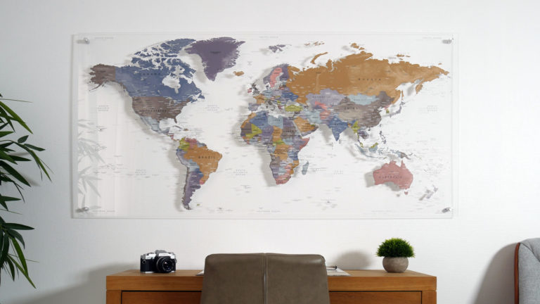 Transparent Plexiglas Board - World Maps - Purchase | Original Map
