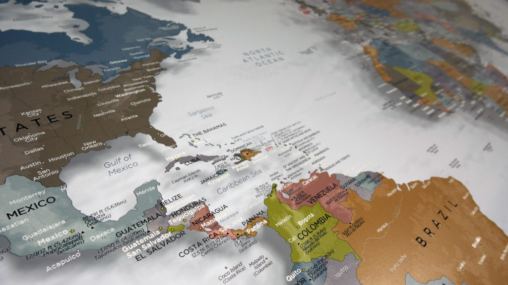 Transparent Plexiglas Board - World Maps - Purchase | Original Map