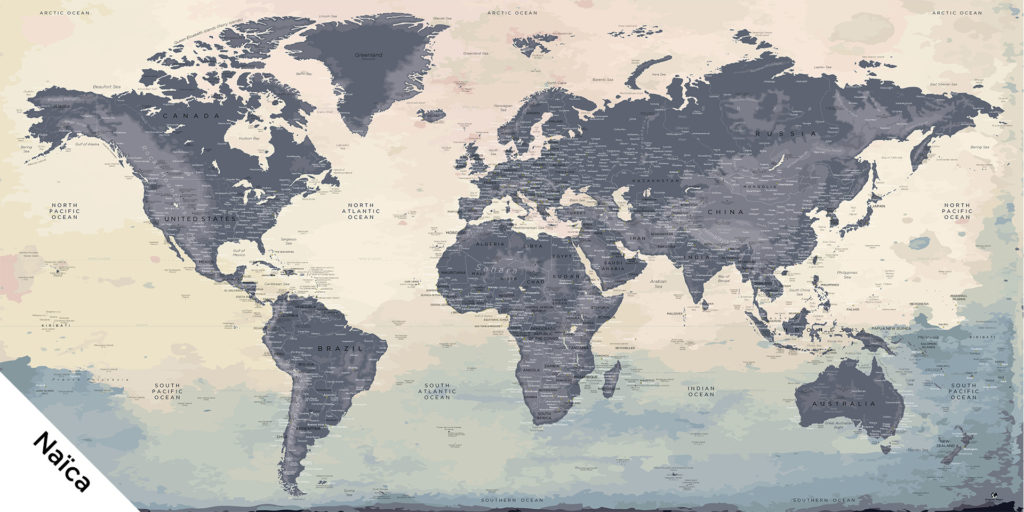 World Map - Plexiglas World Map - Purchase | Original Map