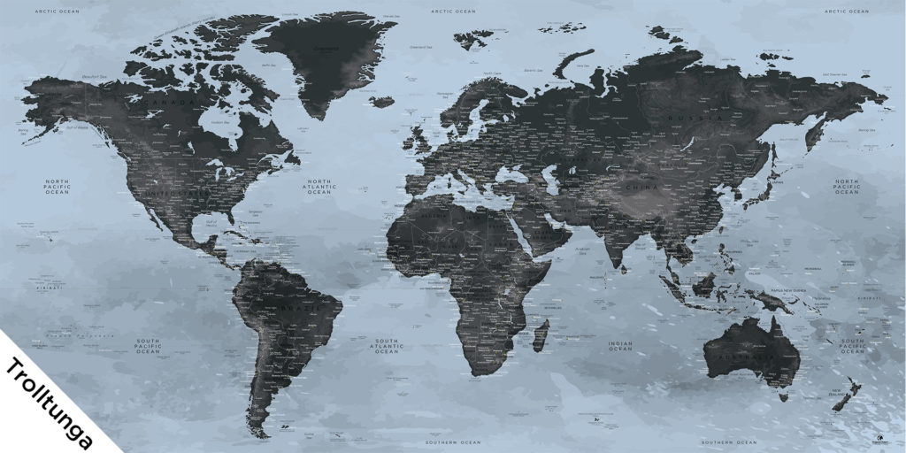 World Map - Plexiglas World Map - Purchase | Original Map