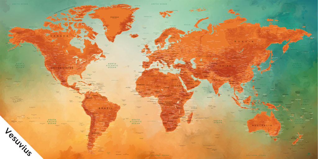 World Map - Plexiglas World Map - Purchase | Original Map